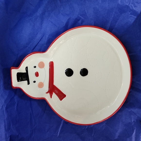 Hallmark | Dining | Hallmark Exclusive Snowman Cookie Tray Dish | Poshmark
